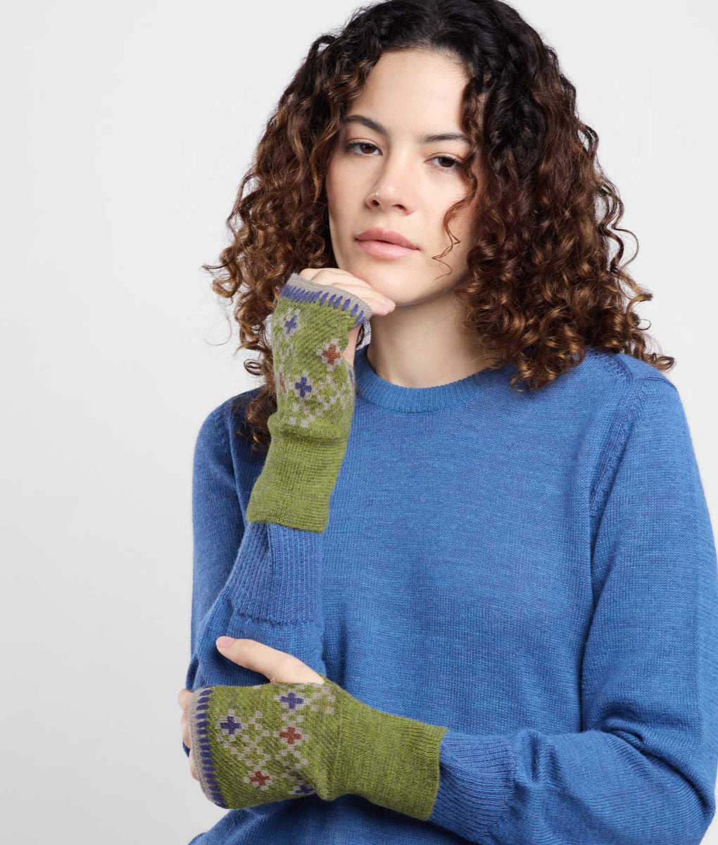 Mitones Jacquard Con Vista Cruzada – Patapampa Peru